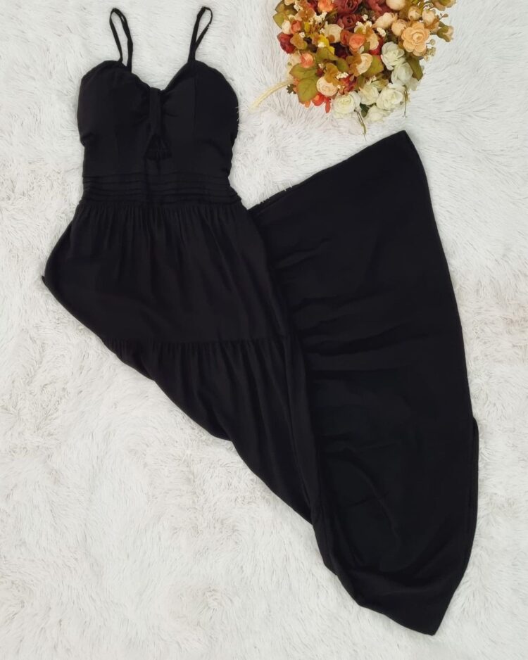 Vestido vermelho em viscolinho - Athena Boutique